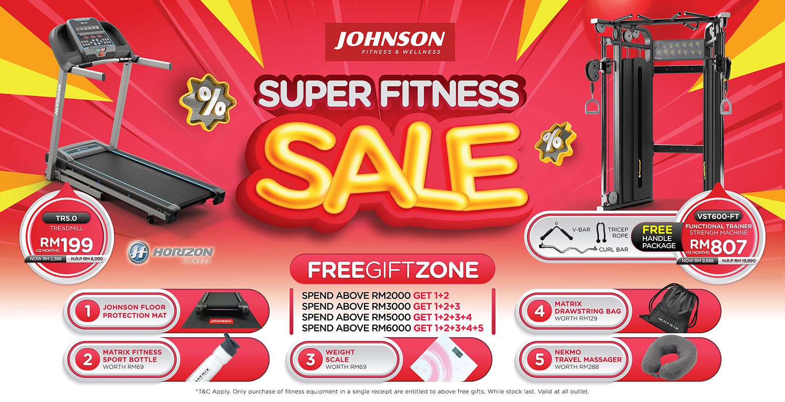 Johnson Fitness Malaysia | Treadmill, Elliptical, Bike, Strength
